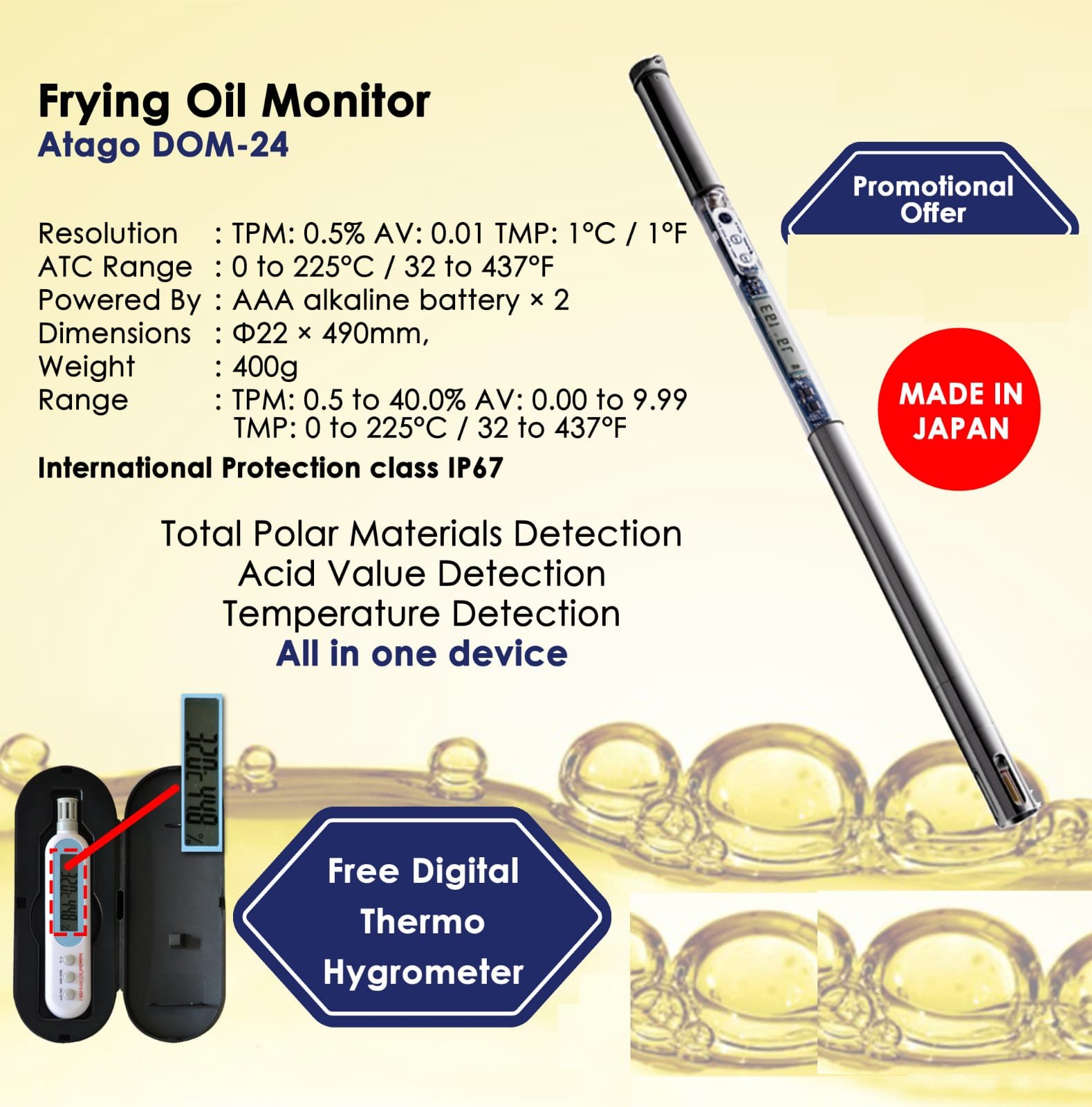 Frying Oil Monitor DOM-24 - Scichemtech